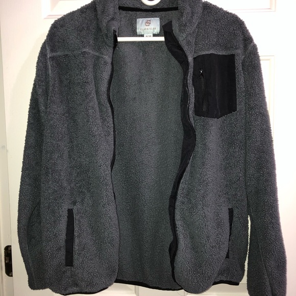 Class Club | Jackets & Coats | Class Club Gray Sherpa Jacket | Poshmark